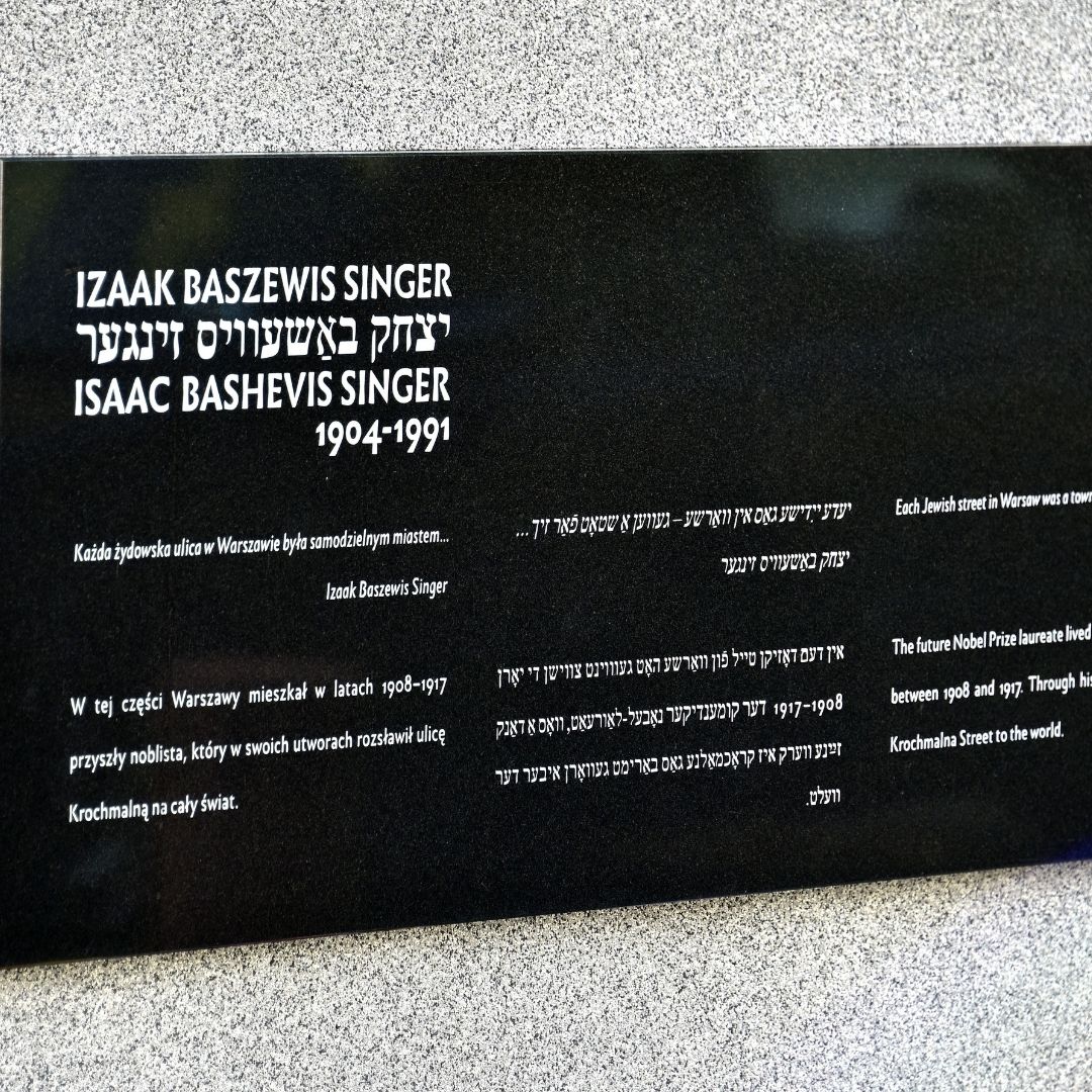 Issac Bashevis Singer - Blog Przewodników Warszawskich